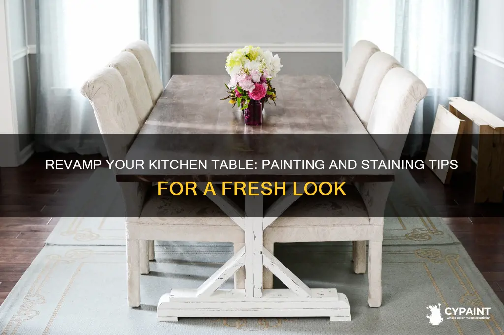 Revamp Your Kitchen Table: Painting And Staining Tips For A Fresh Look ...