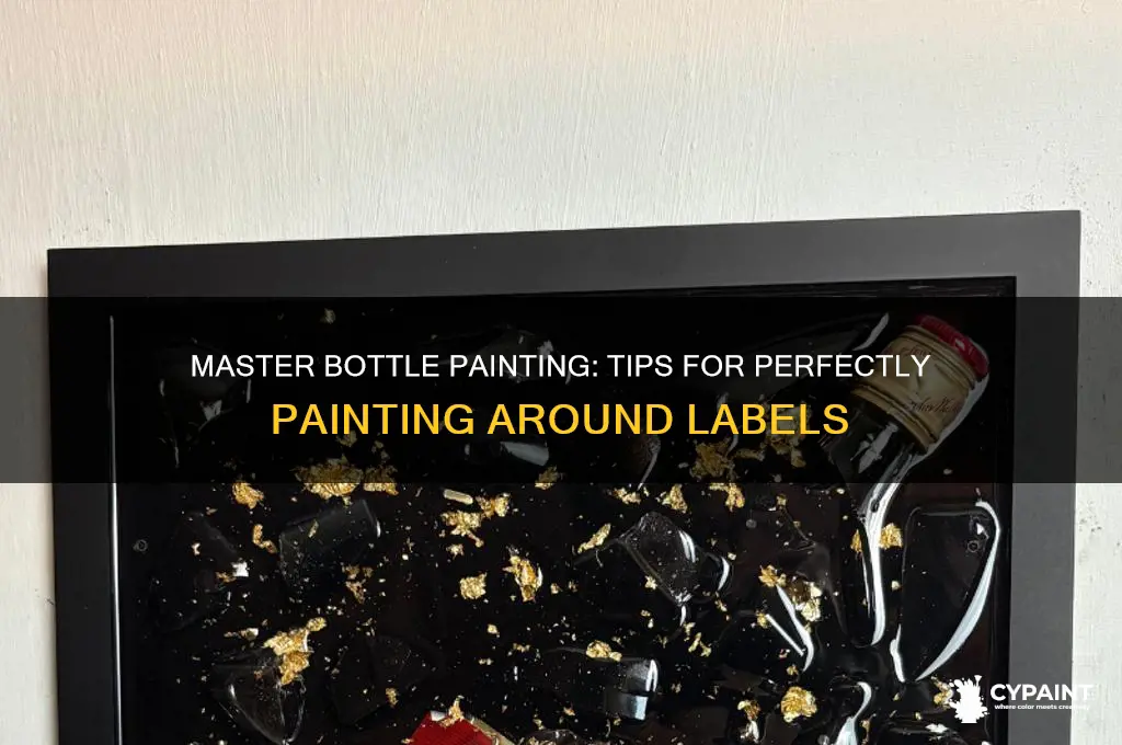 Master Bottle Painting: Tips For Perfectly Painting Around Labels | CyPaint