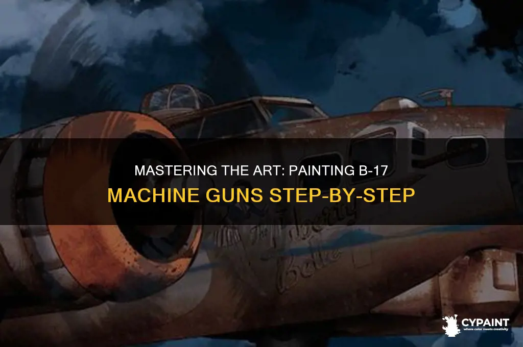 Mastering The Art: Painting B-17 Machine Guns Step-By-Step | CyPaint