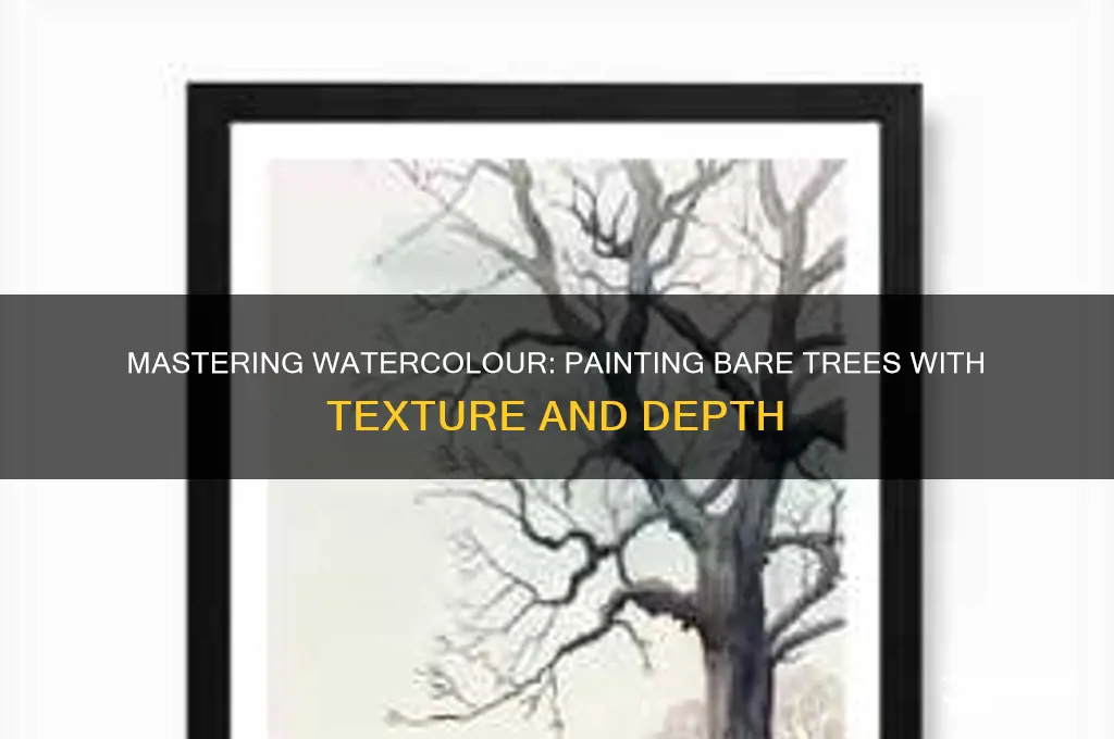 Mastering Watercolour: Painting Bare Trees With Texture And Depth | CyPaint