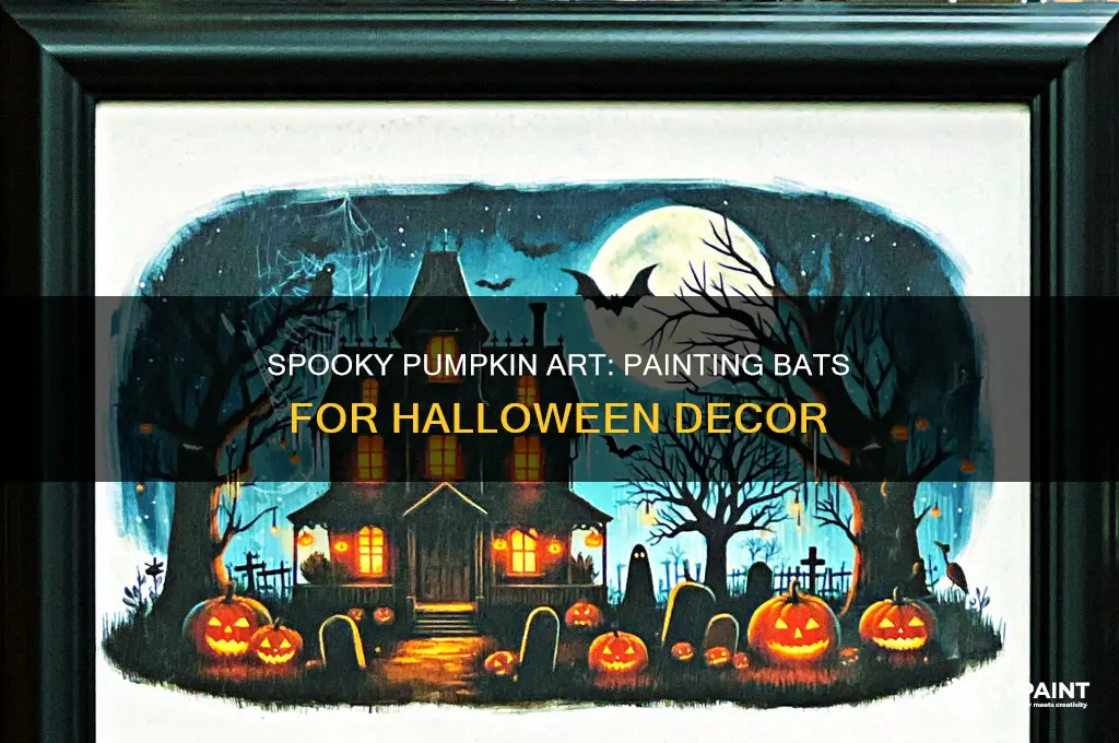Spooky Pumpkin Art: Painting Bats For Halloween Decor | CyPaint