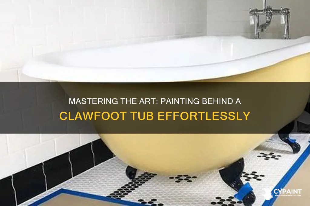Mastering The Art: Painting Behind A Clawfoot Tub Effortlessly | CyPaint