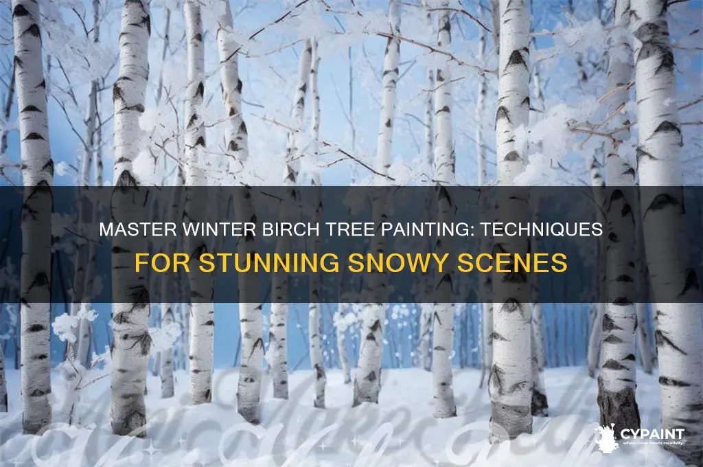 Master Winter Birch Tree Painting: Techniques For Stunning Snowy Scenes ...