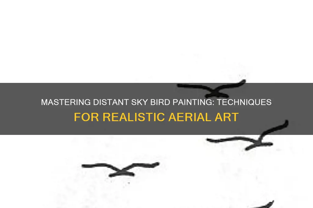 Mastering Distant Sky Bird Painting: Techniques For Realistic Aerial ...
