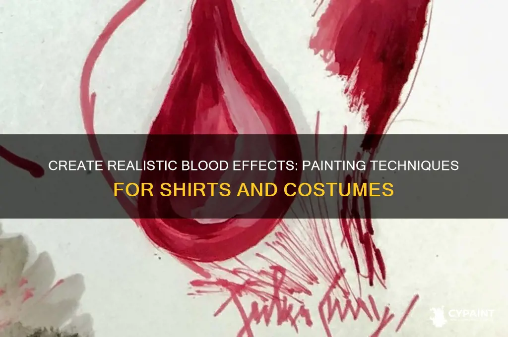 Create Realistic Blood Effects: Painting Techniques For Shirts And ...
