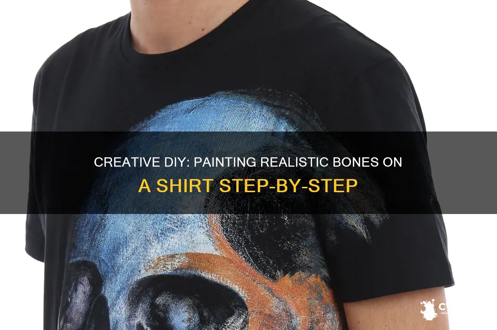 Creative Diy: Painting Realistic Bones On A Shirt Step-By-Step | CyPaint