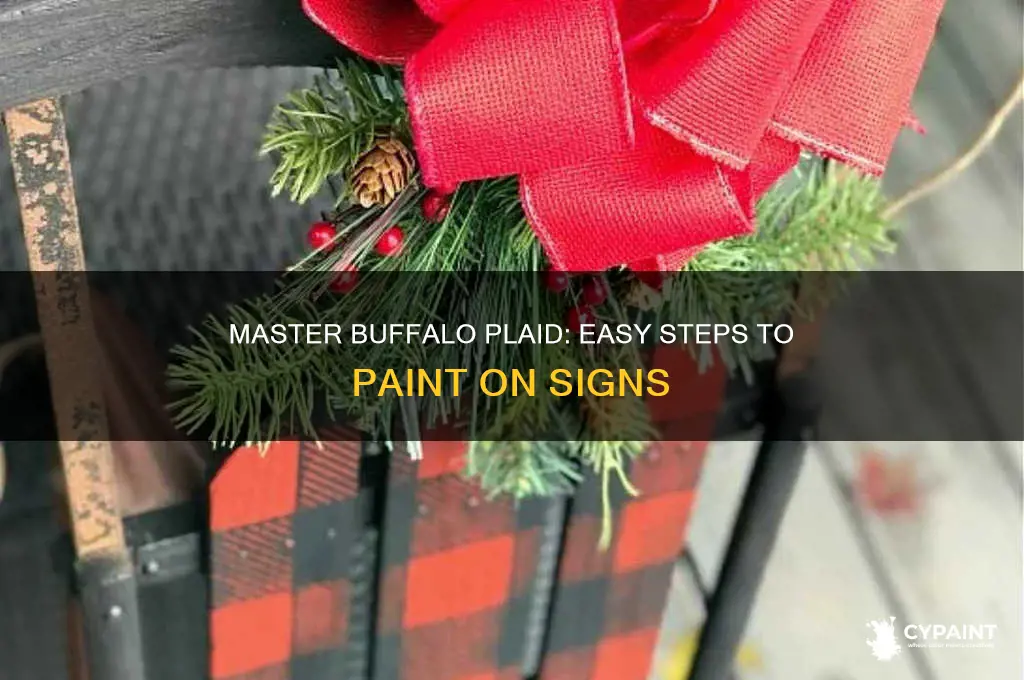 Master Buffalo Plaid: Easy Steps To Paint On Signs | CyPaint