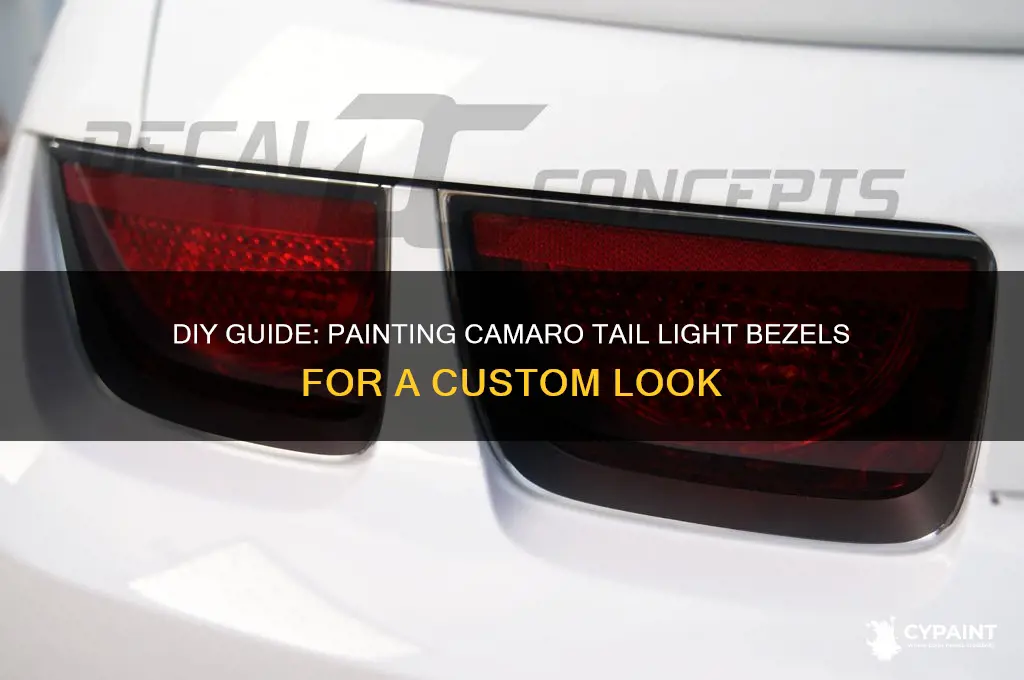 Diy Guide: Painting Camaro Tail Light Bezels For A Custom Look | CyPaint