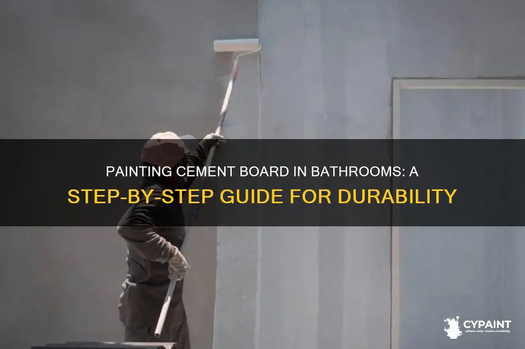 Painting Cement Board In Bathrooms: A Step-By-Step Guide For Durability ...