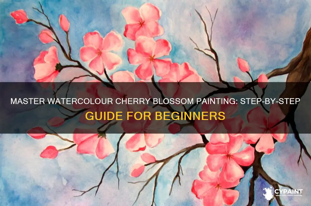 Master Watercolour Cherry Blossom Painting: Step-By-Step Guide For ...
