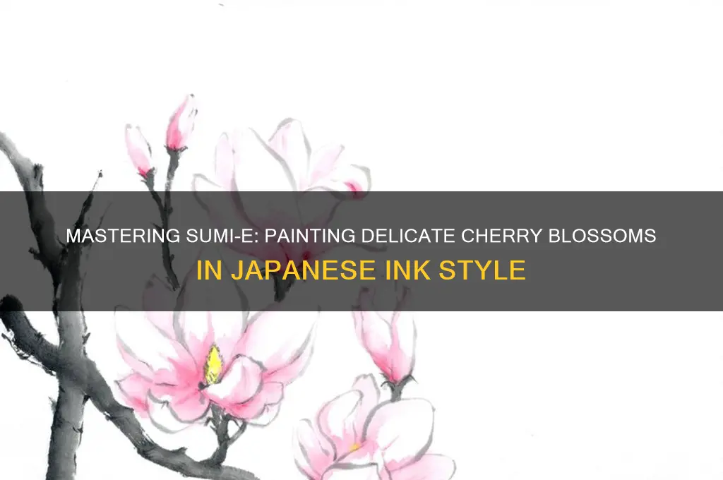 Mastering Sumi-E: Painting Delicate Cherry Blossoms In Japanese Ink ...