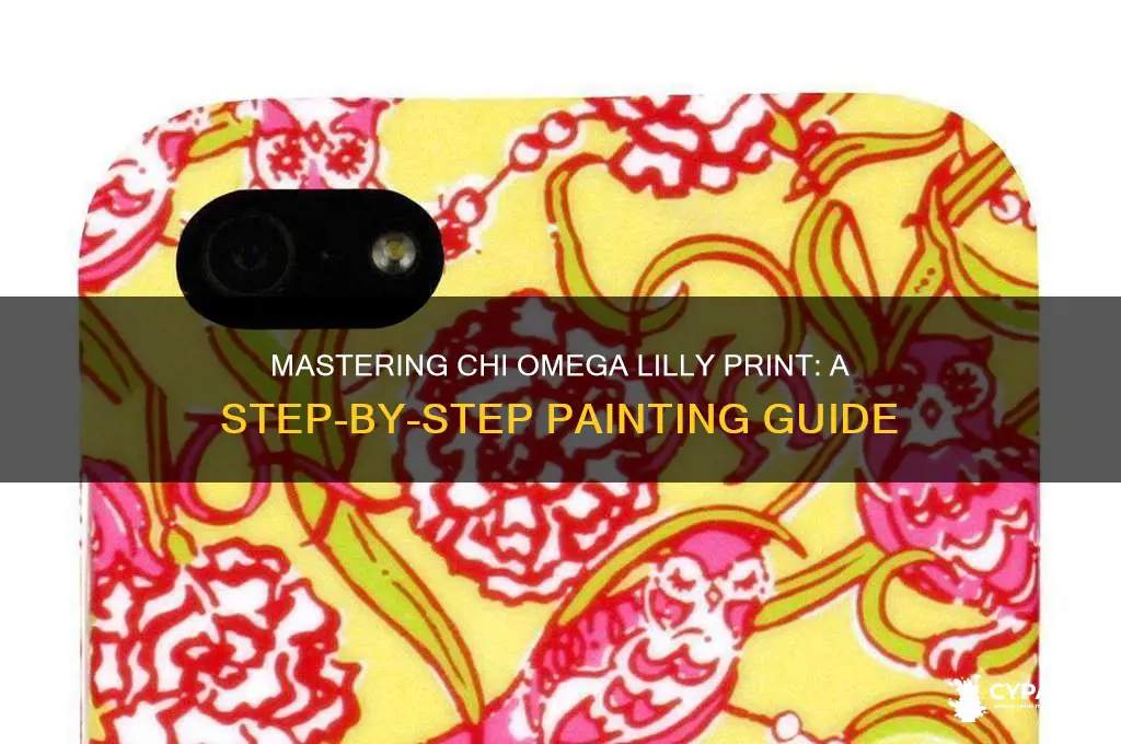 Mastering Chi Omega Lilly Print: A Step-By-Step Painting Guide | CyPaint