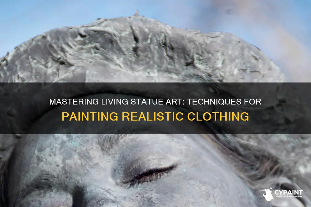 Mastering Living Statue Art: Techniques For Painting Realistic Clothing ...