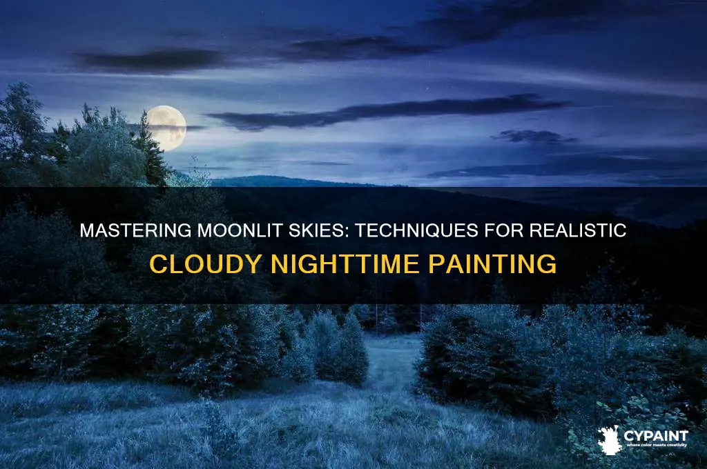 Mastering Moonlit Skies: Techniques For Realistic Cloudy Nighttime ...