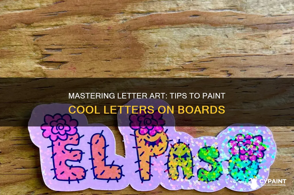 Mastering Letter Art: Tips To Paint Cool Letters On Boards | CyPaint