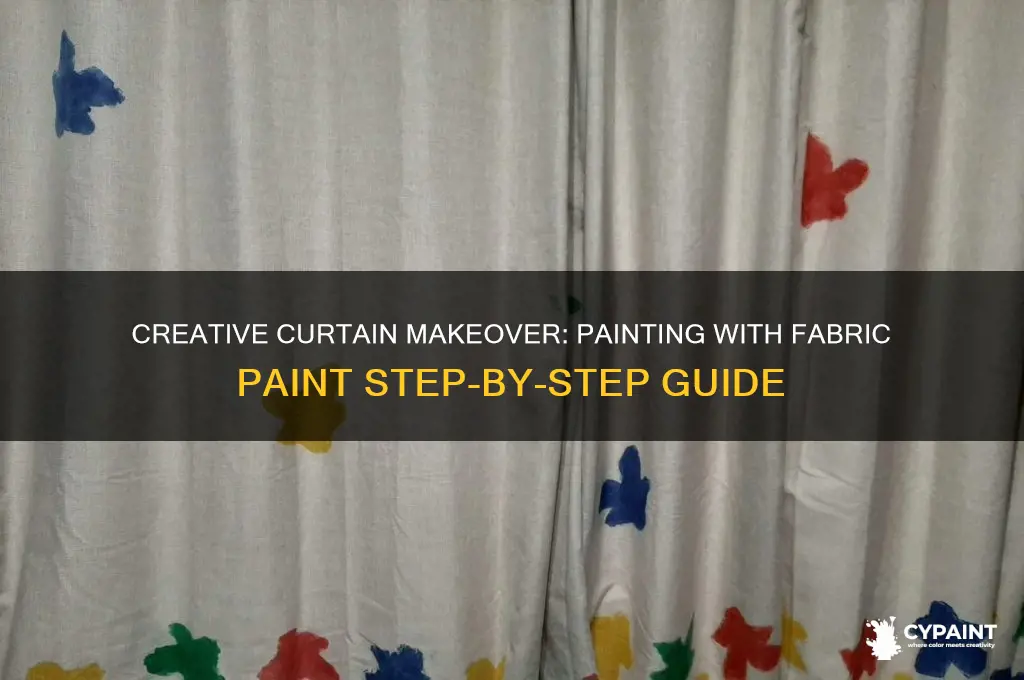 Creative Curtain Makeover: Painting With Fabric Paint Step-By-Step ...