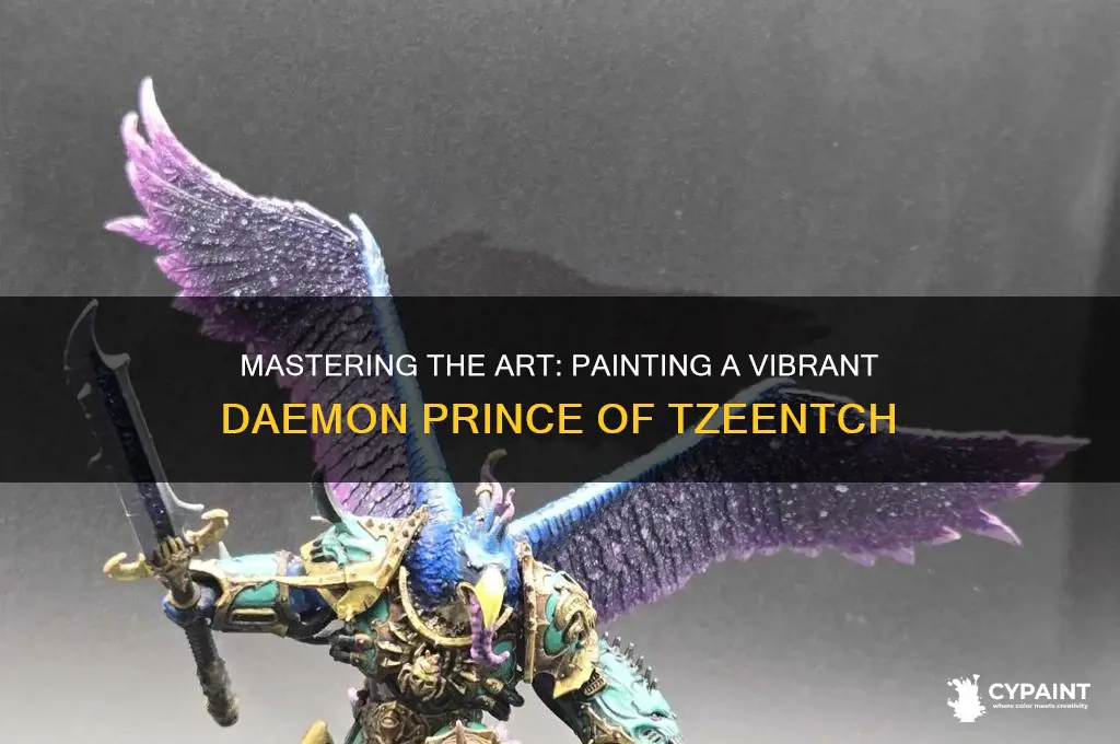 Mastering The Art: Painting A Vibrant Daemon Prince Of Tzeentch | CyPaint