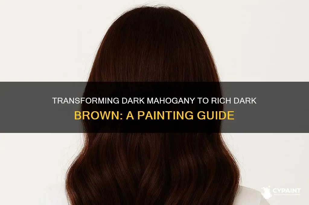 Transforming Dark Mahogany To Rich Dark Brown: A Painting Guide | CyPaint