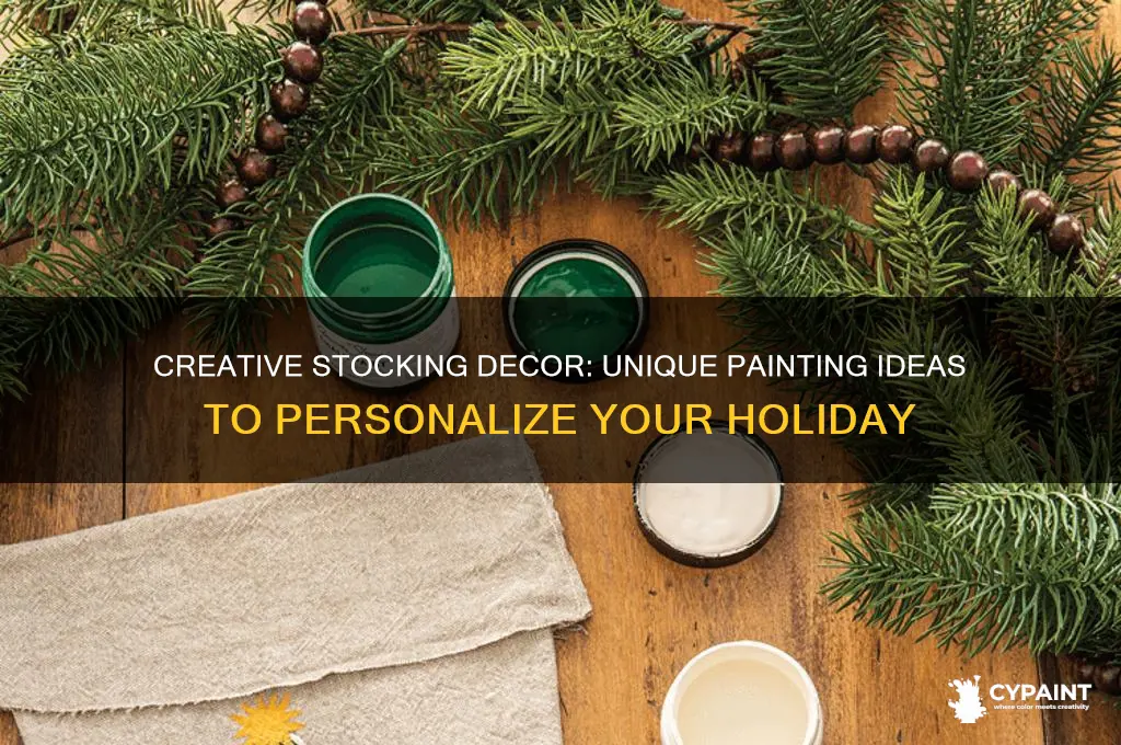 Creative Stocking Decor: Unique Painting Ideas To Personalize Your ...