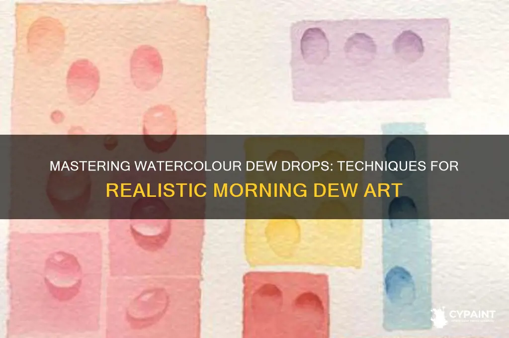 Mastering Watercolour Dew Drops: Techniques For Realistic Morning Dew ...