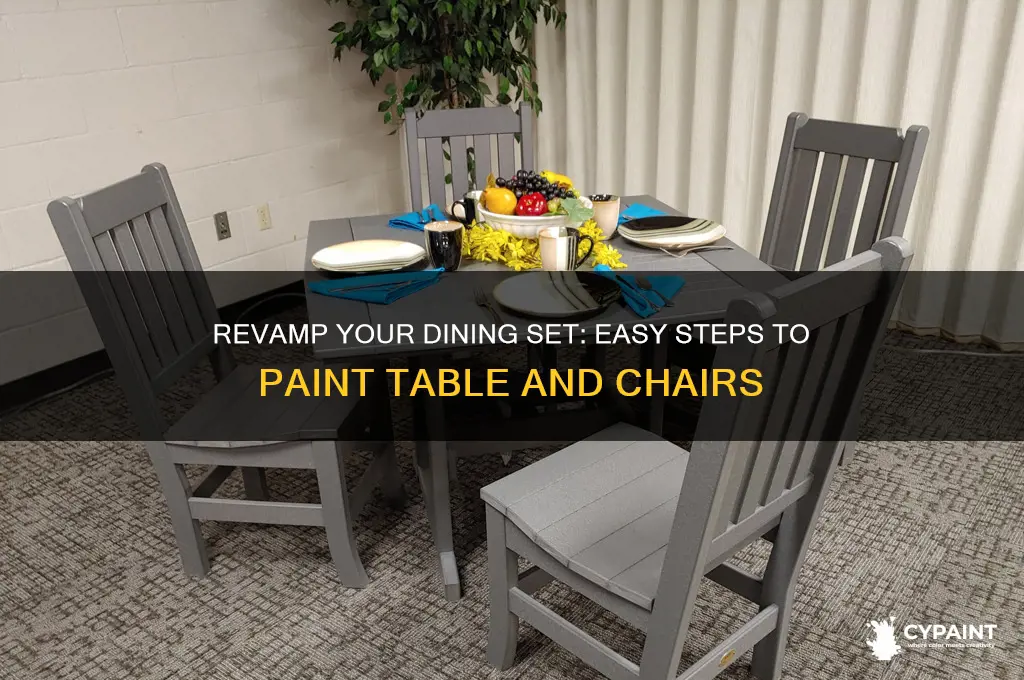 Revamp Your Dining Set: Easy Steps To Paint Table And Chairs | CyPaint