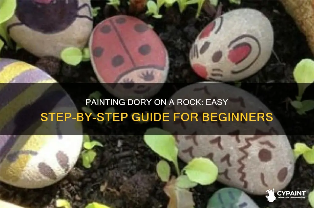 Painting Dory On A Rock: Easy Step-By-Step Guide For Beginners | CyPaint