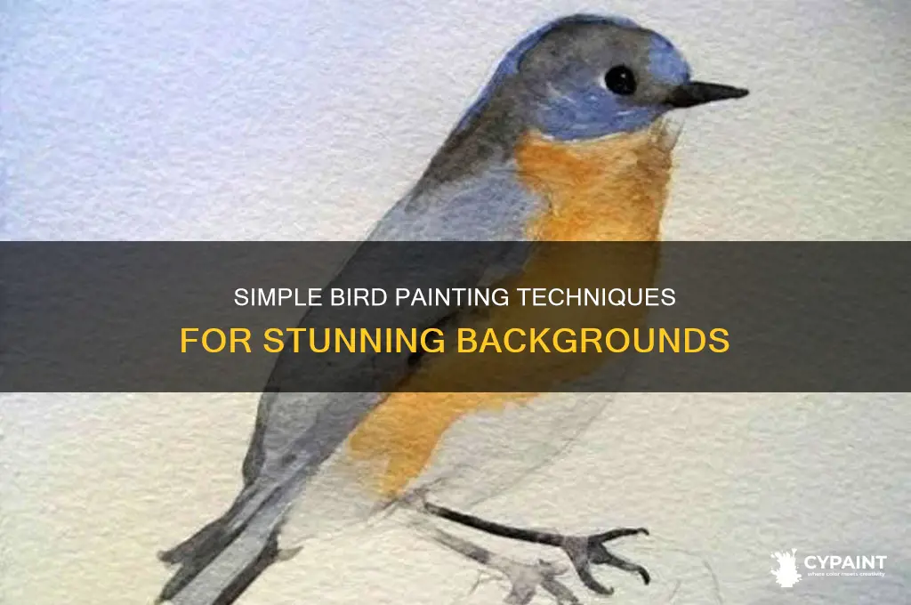 Simple Bird Painting Techniques For Stunning Backgrounds | CyPaint
