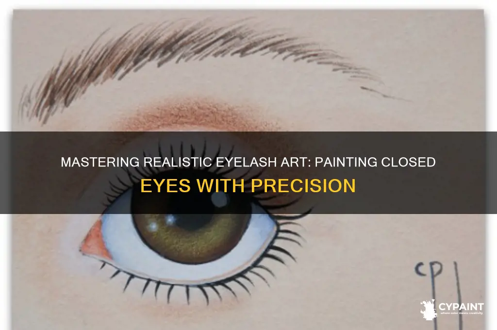 Mastering Realistic Eyelash Art: Painting Closed Eyes With Precision ...