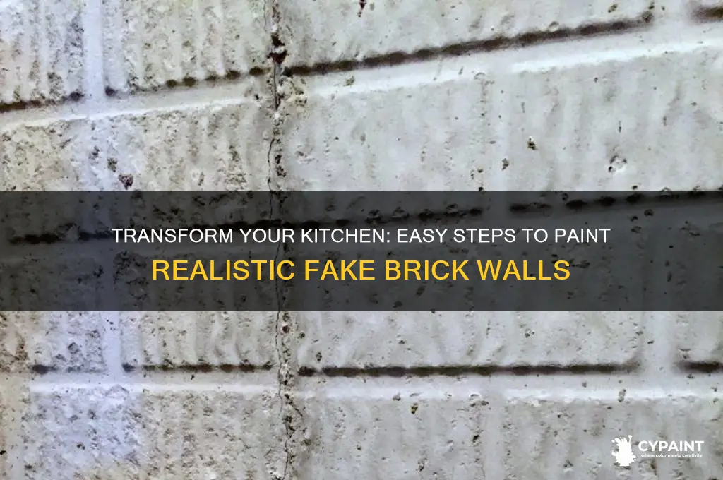 Transform Your Kitchen: Easy Steps To Paint Realistic Fake Brick Walls ...