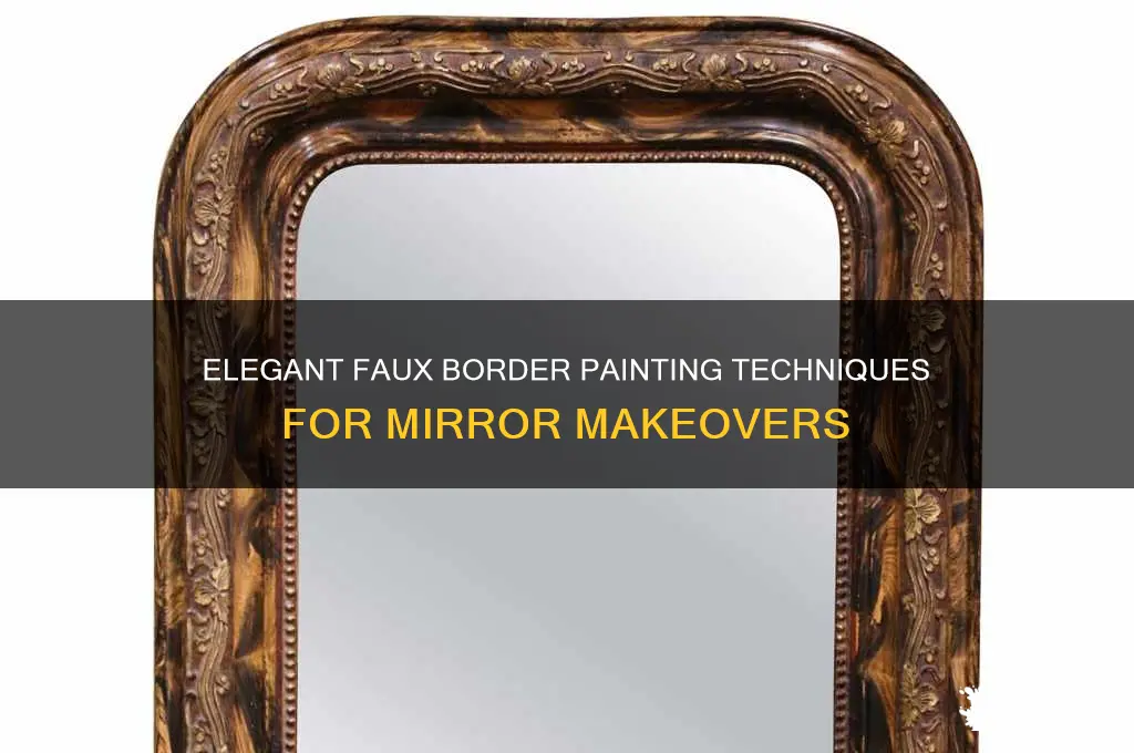 Elegant Faux Border Painting Techniques For Mirror Makeovers | CyPaint
