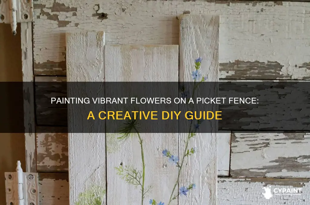 Painting Vibrant Flowers On A Picket Fence: A Creative Diy Guide | CyPaint