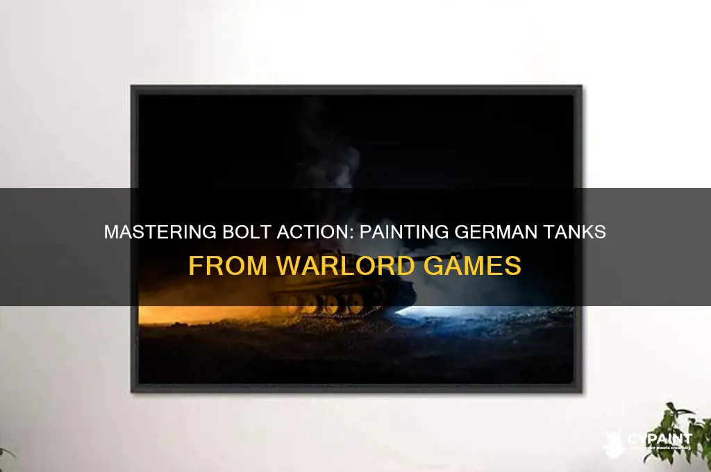Mastering Bolt Action: Painting German Tanks From Warlord Games | CyPaint