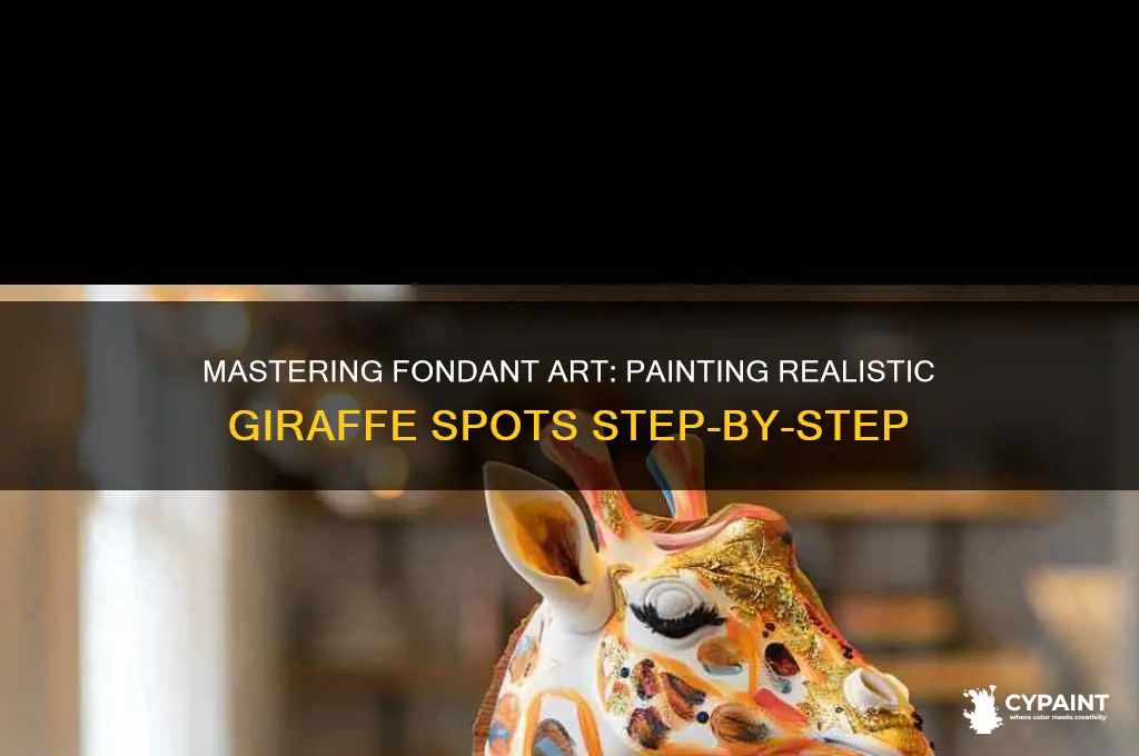 Mastering Fondant Art: Painting Realistic Giraffe Spots Step-By-Step ...