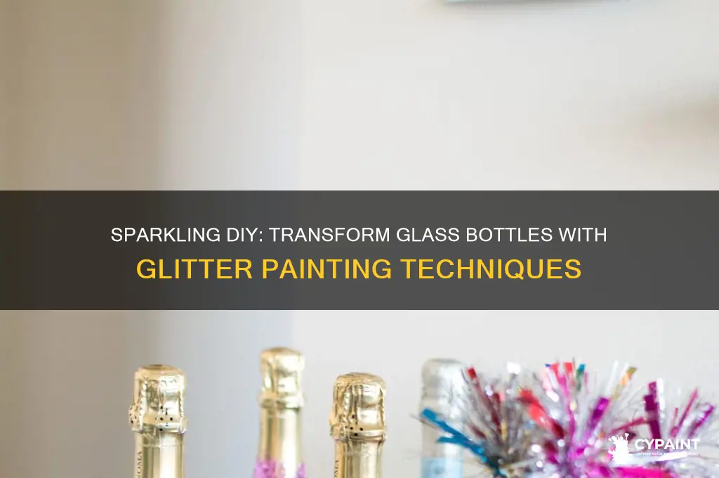 Sparkling Diy: Transform Glass Bottles With Glitter Painting Techniques ...