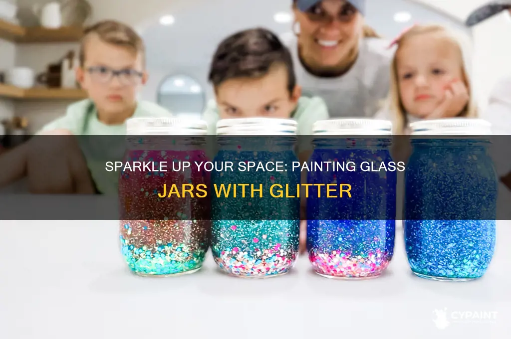 Sparkle Up Your Space: Painting Glass Jars With Glitter | CyPaint