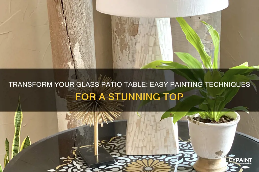 Transform Your Glass Patio Table: Easy Painting Techniques For A ...