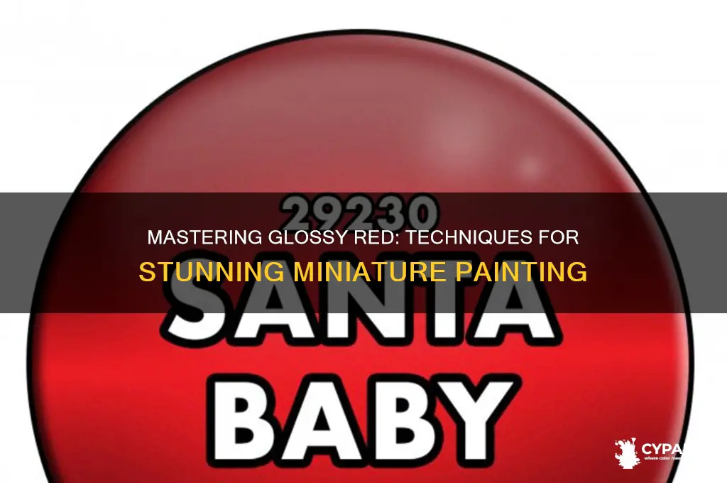 Mastering Glossy Red: Techniques For Stunning Miniature Painting | CyPaint