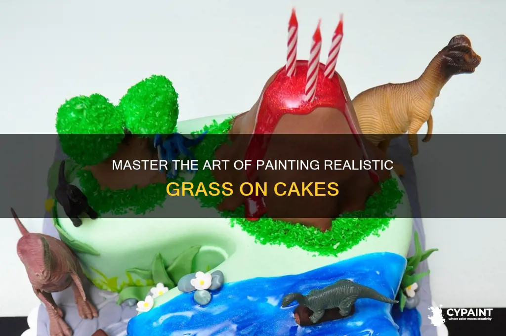 Master The Art Of Painting Realistic Grass On Cakes | CyPaint