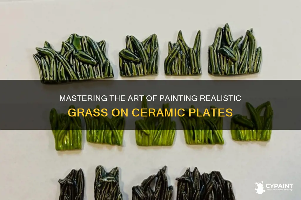 Mastering The Art Of Painting Realistic Grass On Ceramic Plates | CyPaint