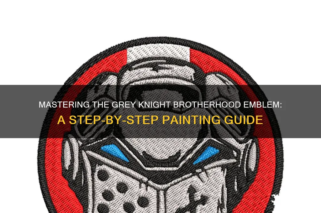 Mastering The Grey Knight Brotherhood Emblem: A Step-By-Step Painting ...