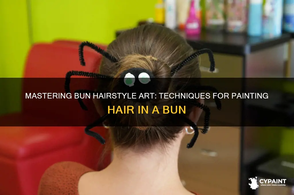 Mastering Bun Hairstyle Art: Techniques For Painting Hair In A Bun ...