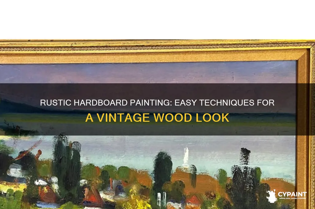 Rustic Hardboard Painting: Easy Techniques For A Vintage Wood Look ...