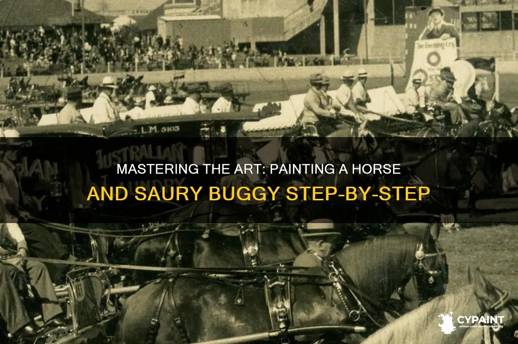 Mastering The Art: Painting A Horse And Saury Buggy Step-By-Step | CyPaint