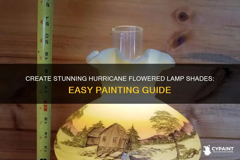 Create Stunning Hurricane Flowered Lamp Shades: Easy Painting Guide ...