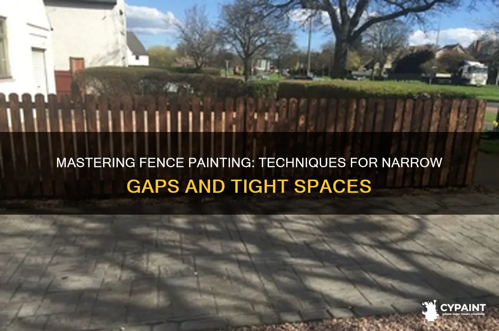 Mastering Fence Painting: Techniques For Narrow Gaps And Tight Spaces ...
