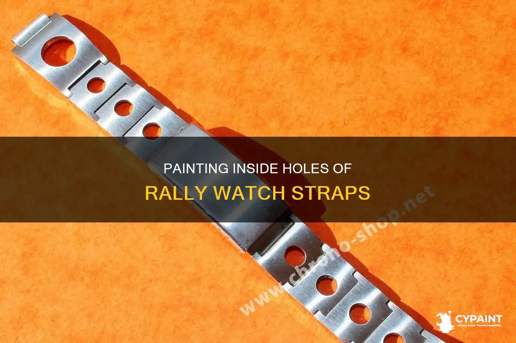 Painting Inside Holes Of Rally Watch Straps | CyPaint
