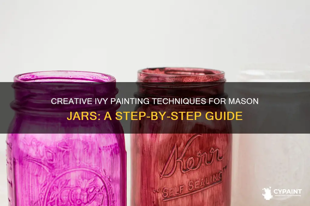 Creative Ivy Painting Techniques For Mason Jars: A Step-By-Step Guide ...