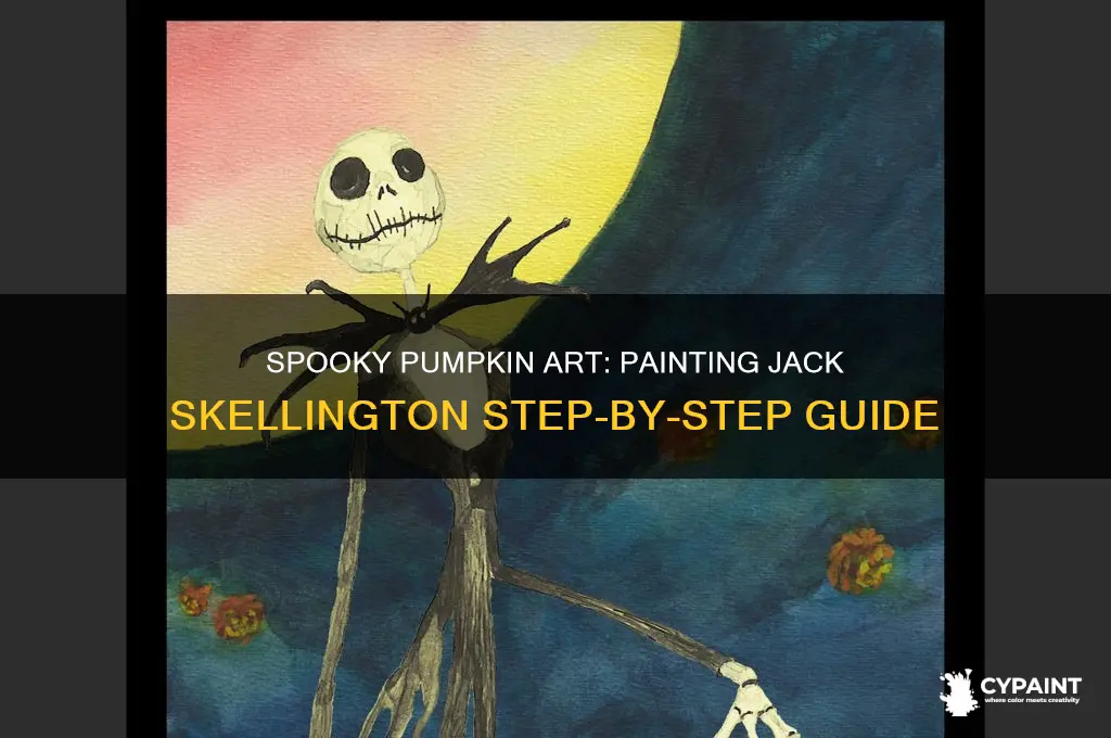 Spooky Pumpkin Art: Painting Jack Skellington Step-By-Step Guide | CyPaint