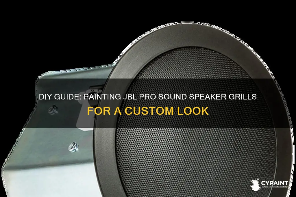 Diy Guide: Painting Jbl Pro Sound Speaker Grills For A Custom Look ...