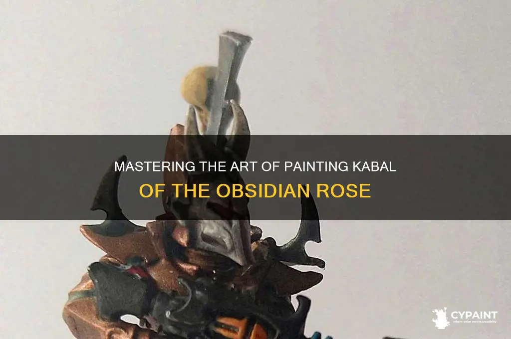 Mastering The Art Of Painting Kabal Of The Obsidian Rose | CyPaint